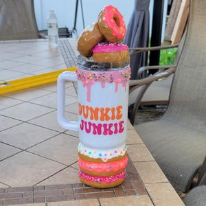 40 Oz Dunkie Junkie Donut Tumbler - Etsy