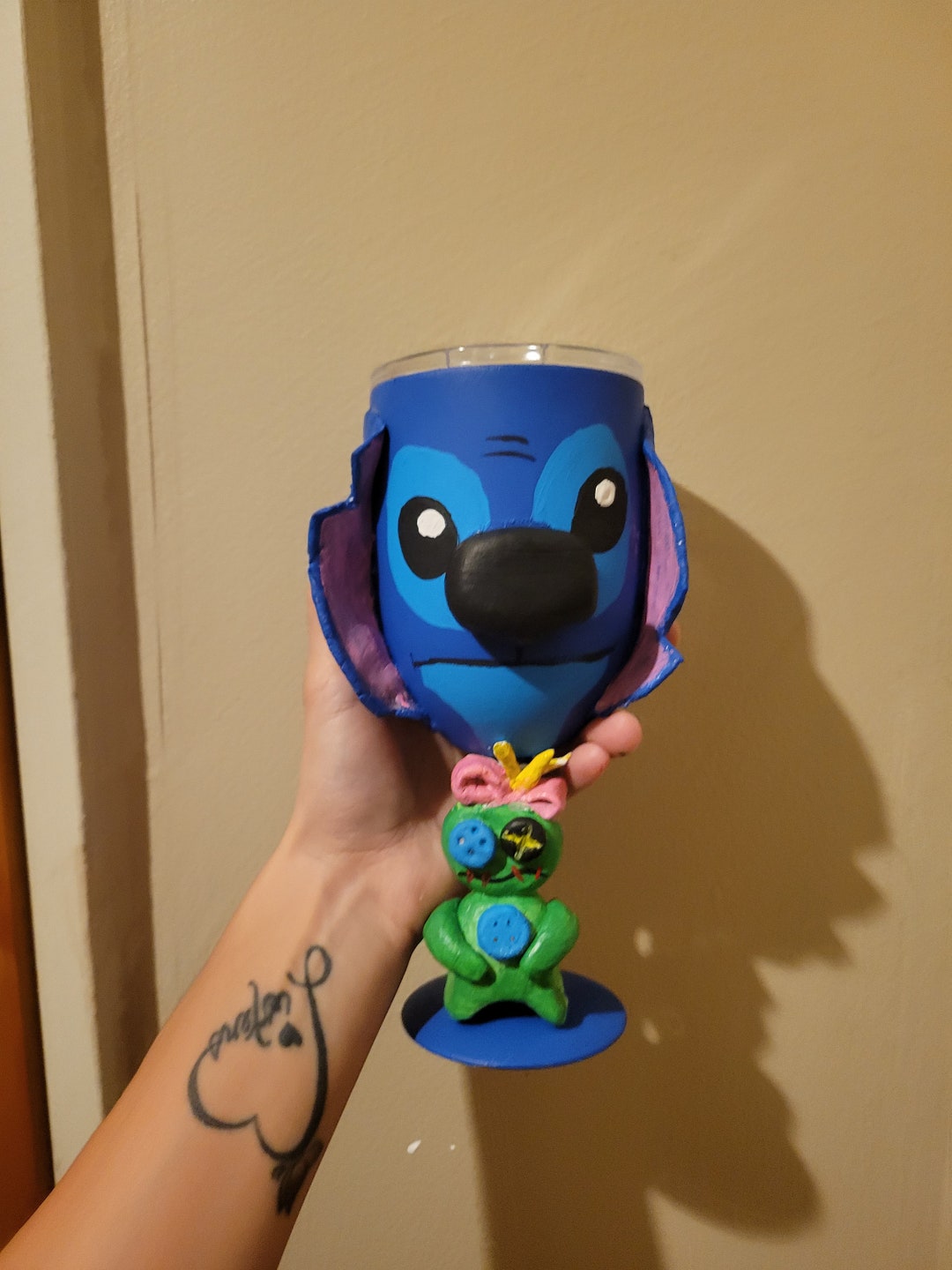 3D Blue Alien Wine Tumbler Made to Order - Etsy
