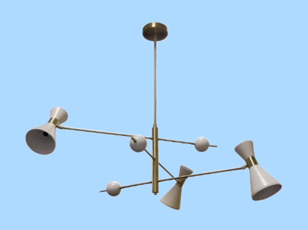 3 Arm Light Italian Modern Campana Three-tier Pendant in White - Etsy