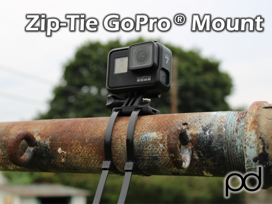 Zip-tie Mount for Gopro Hero 4, 5, 6, 7, 8, 9, 10, 11 Black - Etsy