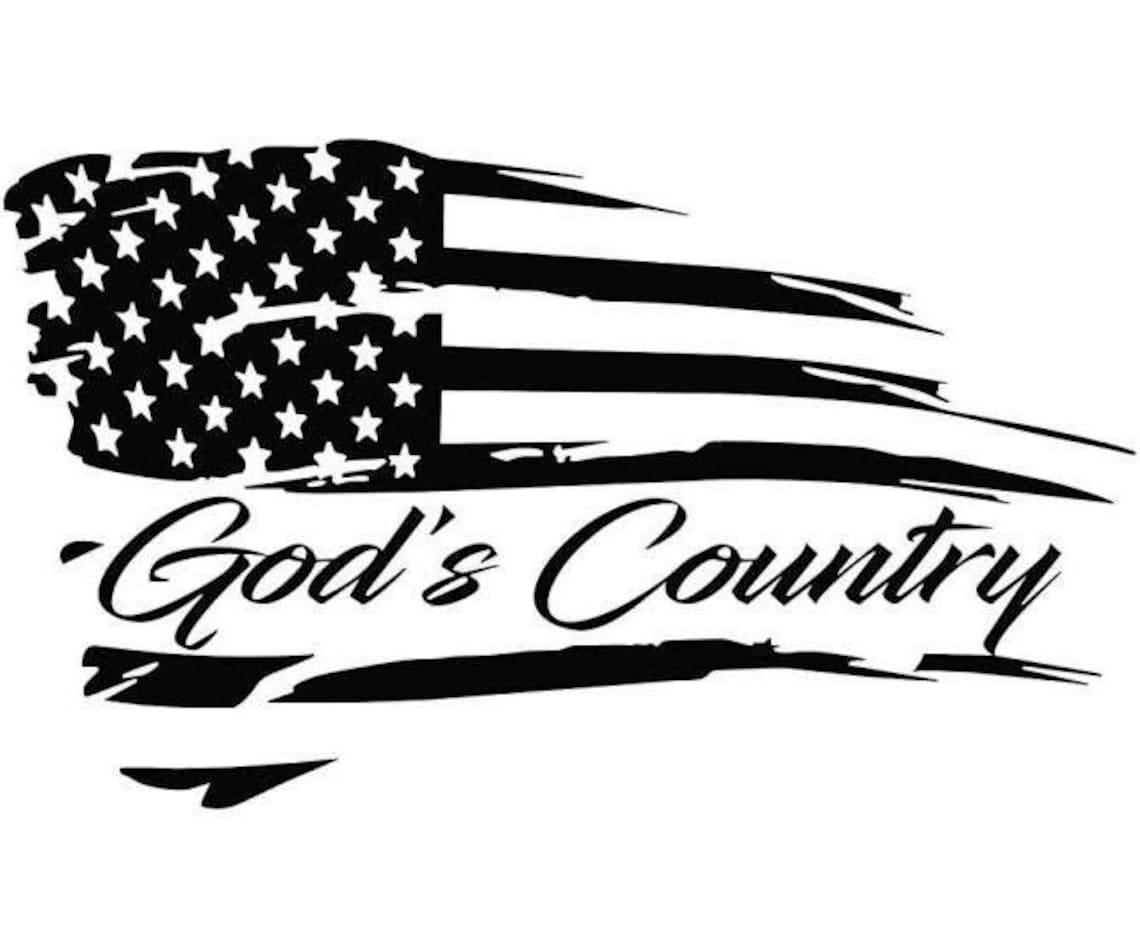 Gods Country Decal - Etsy