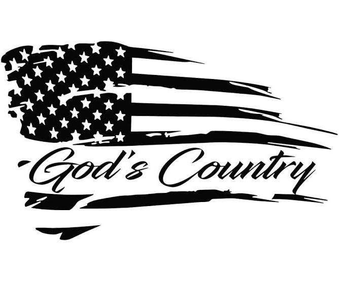 Gods Country Decal - Etsy