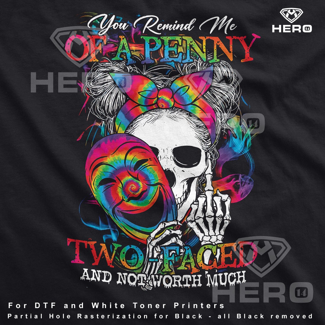 Two Faced Skull Middle Finger Artwork, Adult Humor Skull Art Png ...