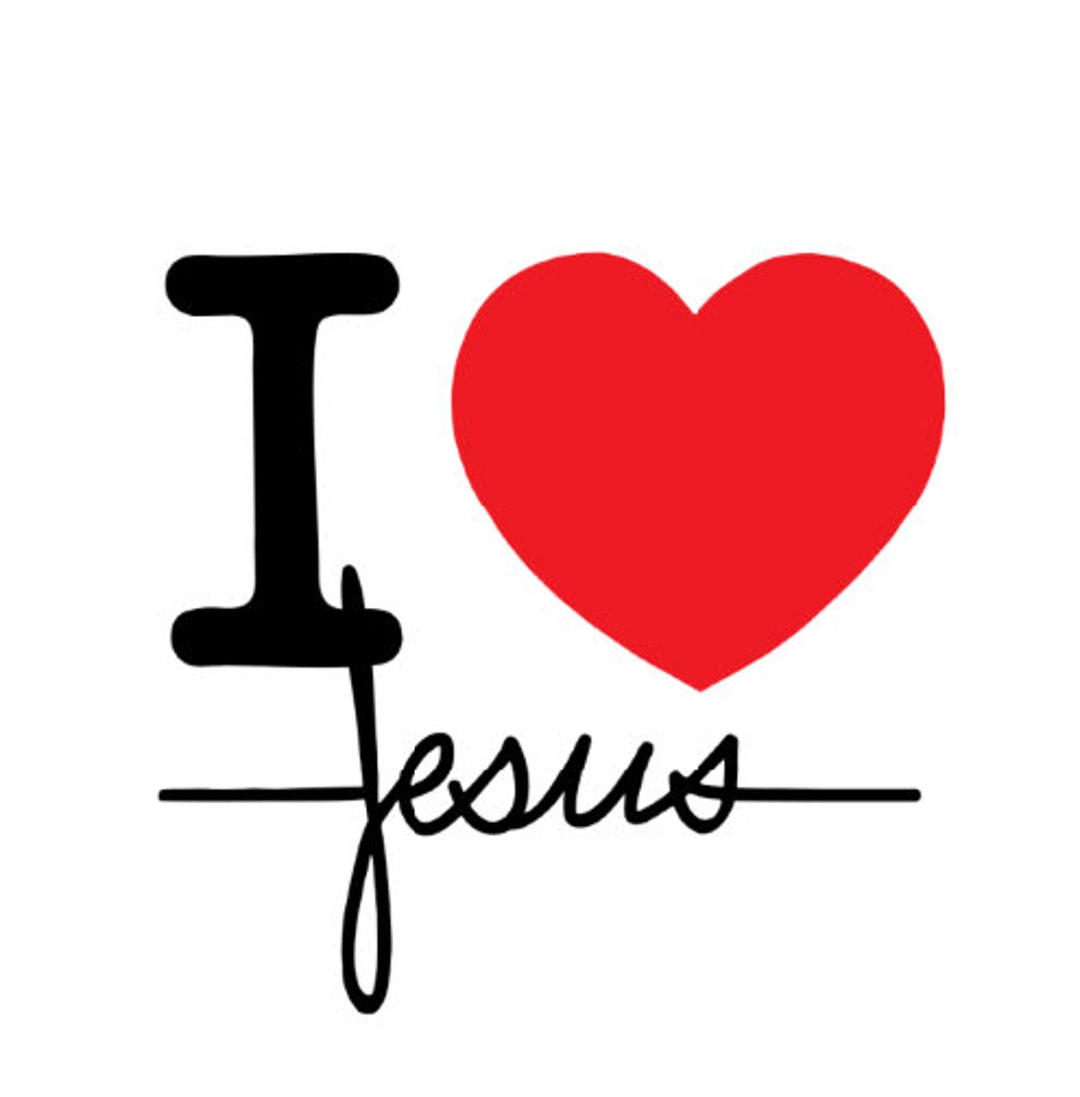I Love Jesus Svg Jesus is Love Digital Art Download Fun Christian Shirt ...