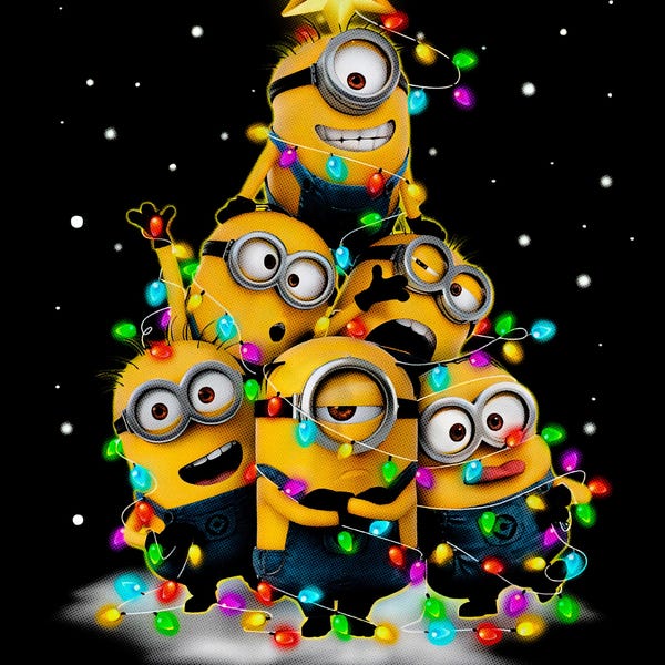Christmas Minion Clipart - Etsy