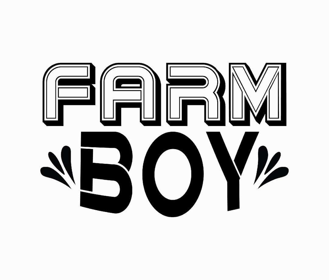 Bold Farm Boy Apparel Design Perfect for Rustic Farm Clothing, Durable ...