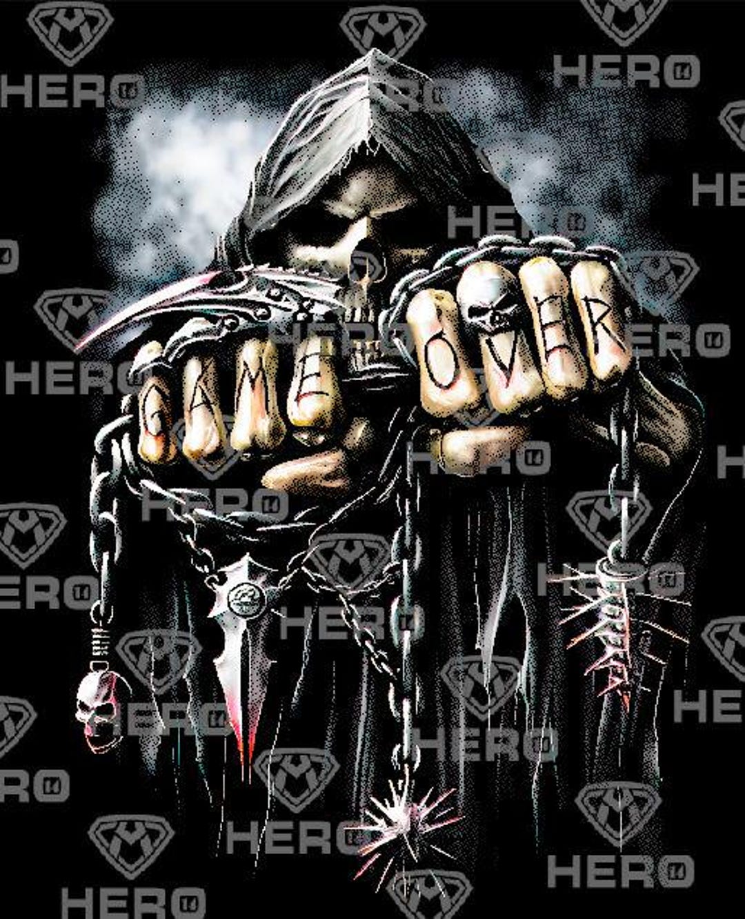 Reaper Skeleton Knuckles Skeleton Grim Reaper Fist Pump Skeleton Tattoo ...