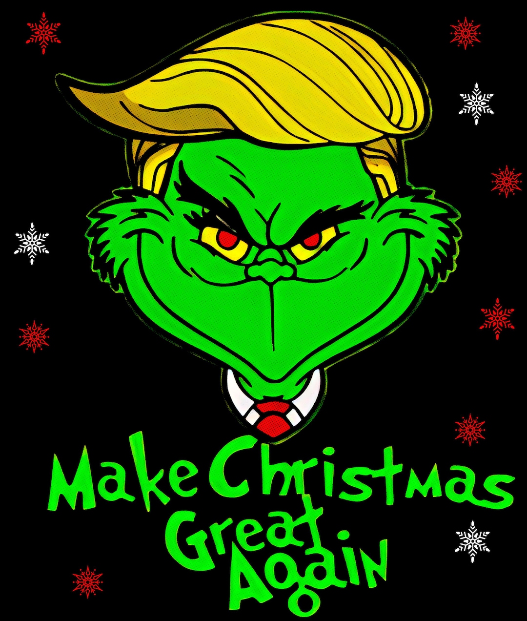 Donald Trump Grinch Funny Png Cartoon Make Christmas Great Again Grinch ...