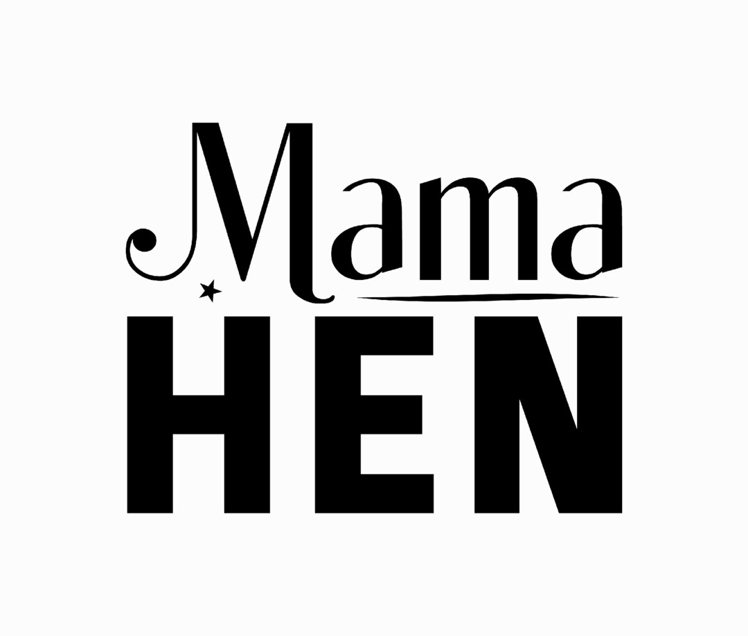 Mama Hen Bold Lettering T-shirt the Perfect Tee for Proud Mother Hens ...