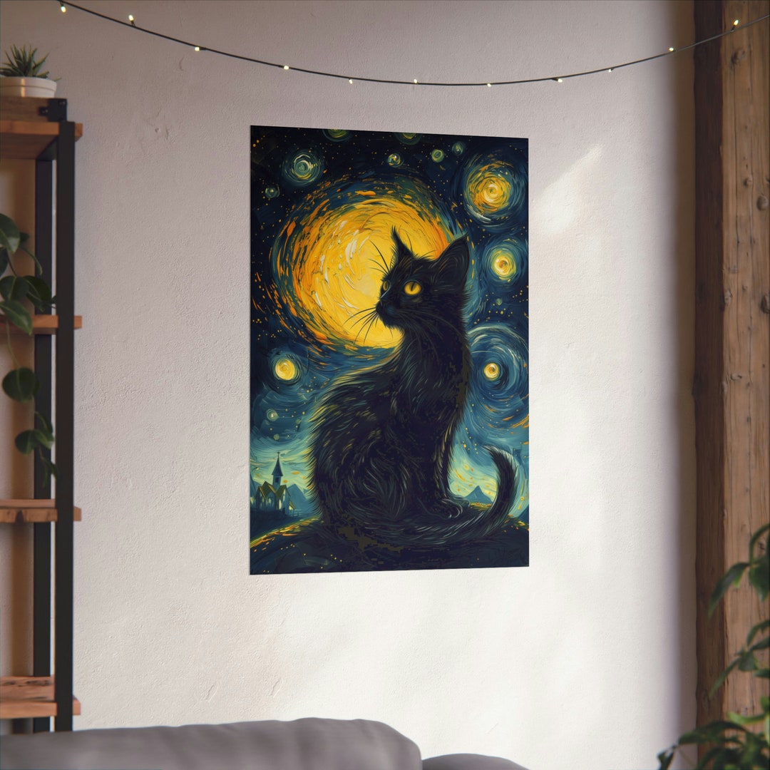 Cat Print, Cat Poster, Cat Wall Art, Cat Poster Art Print, Cat Art ...