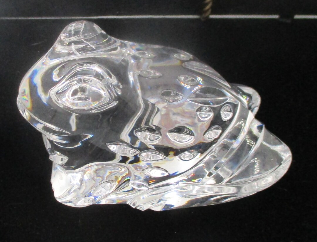 Waterford Ireland Crystal Frog Paperweight Sculpture 4" Tall Signed - Etsy