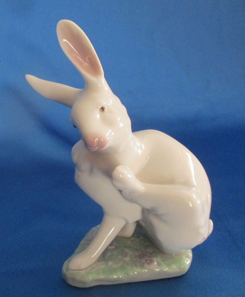 Lladro Figurine Number 5887 Bunny Rabbit Washing up Circa 1992 Now ...