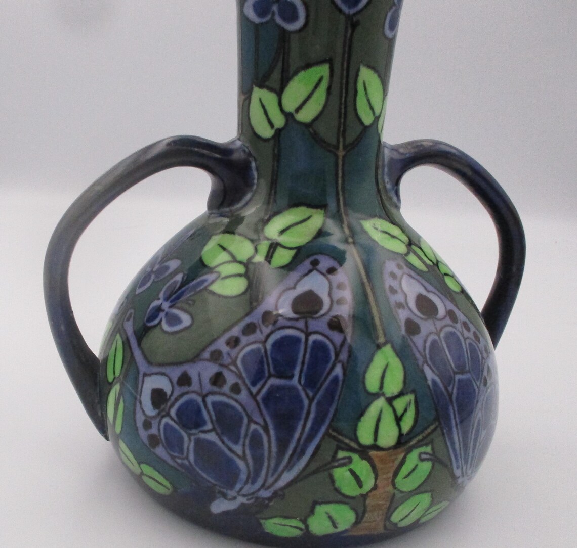 Rare Wedgwood England Lindsay Ware Vase Circa 1900 Hand Painted ...