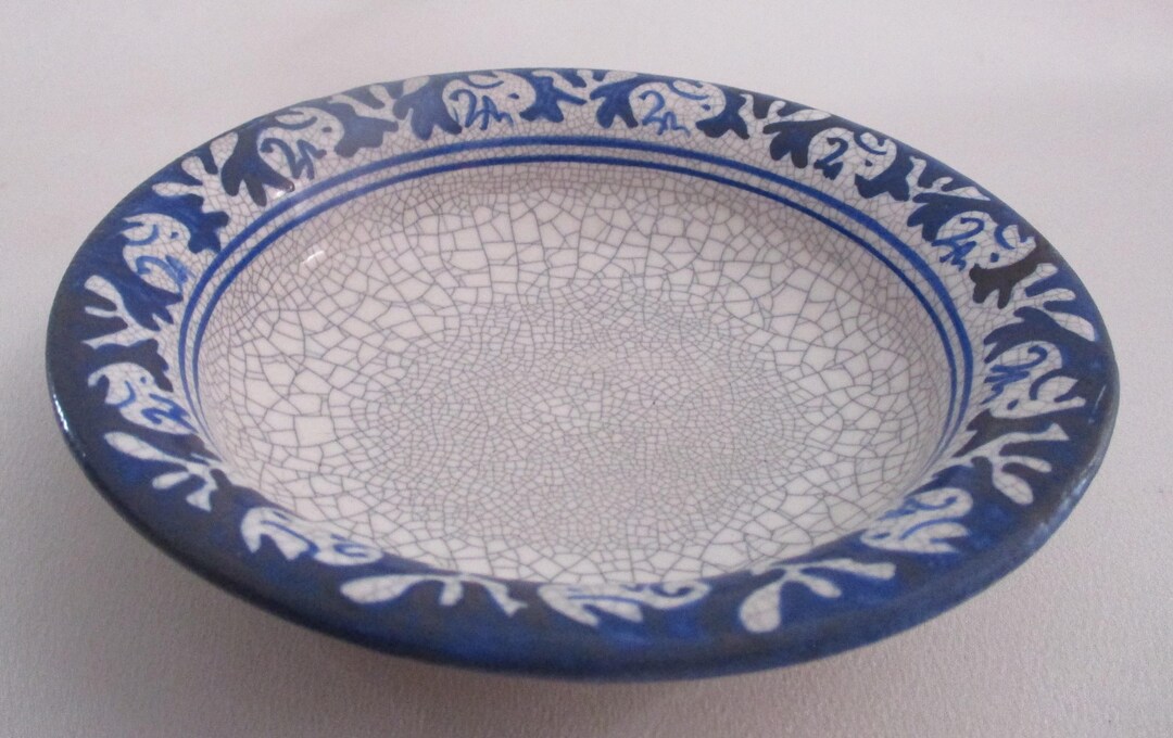 Dedham Pottery Rabbit Pattern Cereal Bowl Circa 1920 - 1929 Crackle ...
