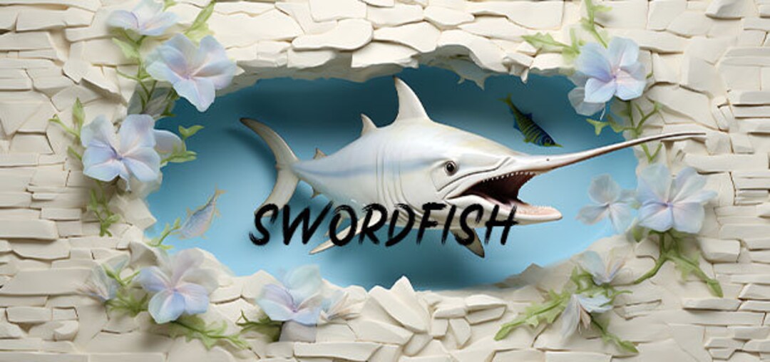 3d Swordfish 110z Mug Template - Etsy