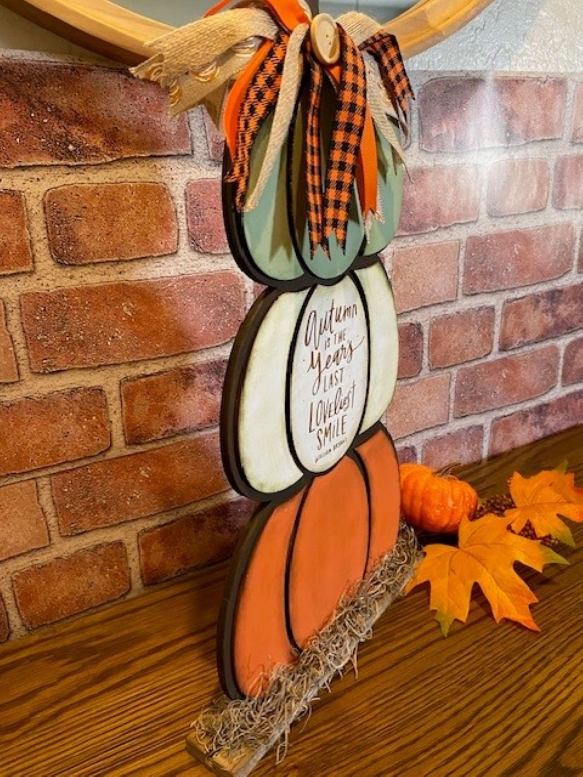 Stacked Pumpkin Sign/fall Decor - Etsy