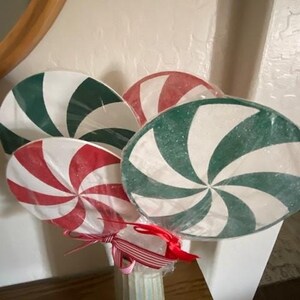 Decorative Peppermint Twist "lollipops" for Christmas Display - Etsy