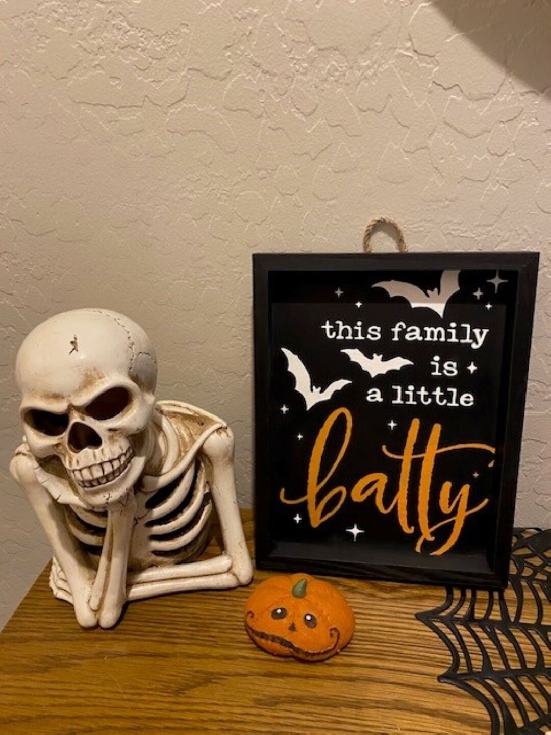 This Family is a Little Batty/halloween Sign/decor - Etsy