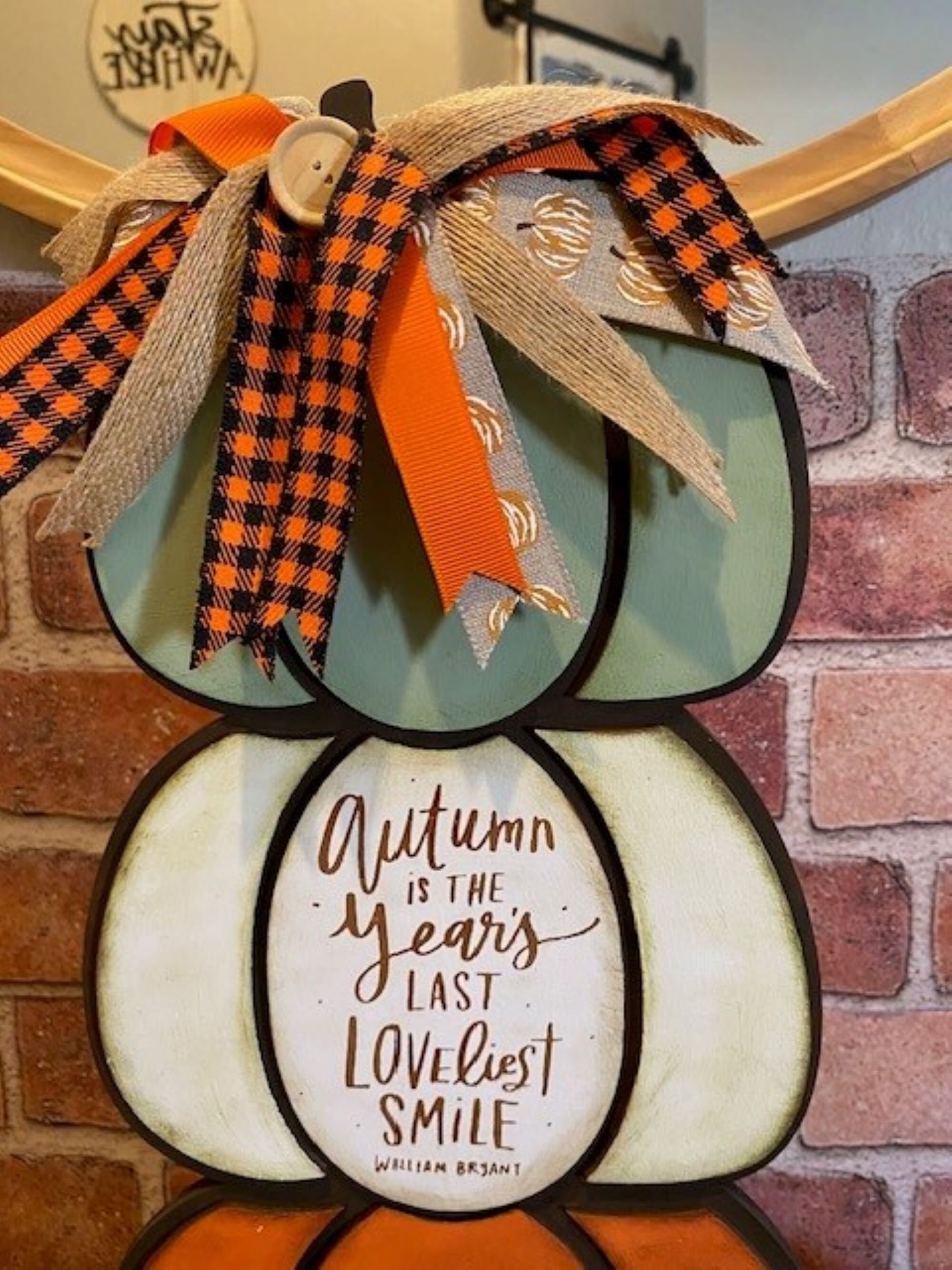 Stacked Pumpkin Sign/fall Decor - Etsy