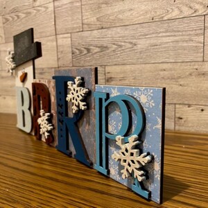 Winter Snowman Wood Sign Shelf Sitter BRRR - Etsy