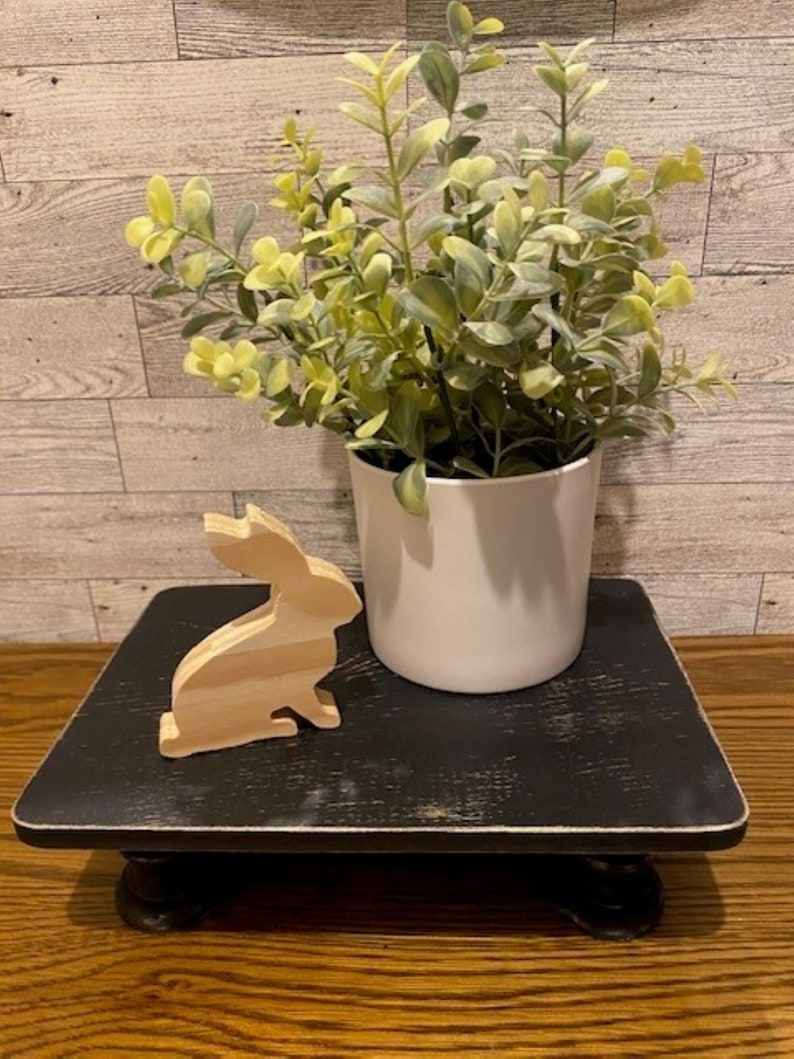 Farmhouse/rustic Rectangular Wood Riser - Etsy