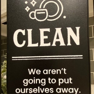 Clean/dirty Dishes Bistro Sign - Etsy