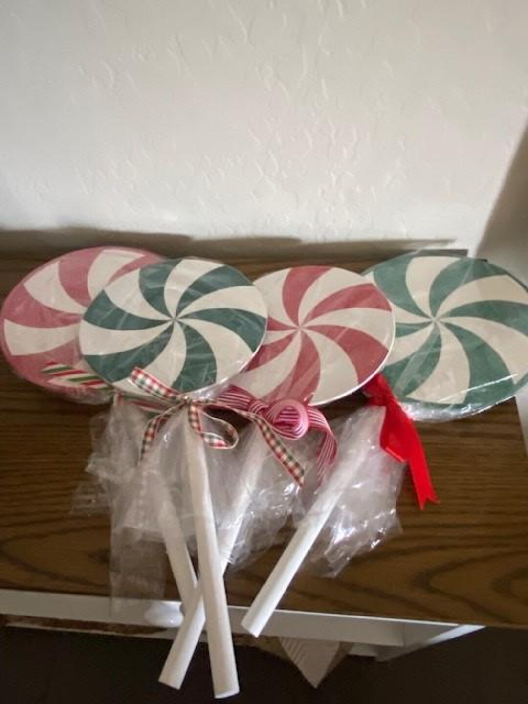 Decorative Peppermint Twist "lollipops" for Christmas Display - Etsy