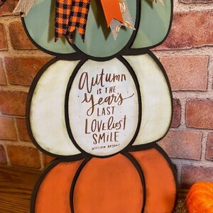 Stacked Pumpkin Sign/fall Decor - Etsy