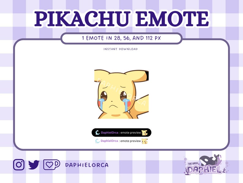 Pikachu Cry Emote for Twitch/youtube/discord Pokemon - Etsy
