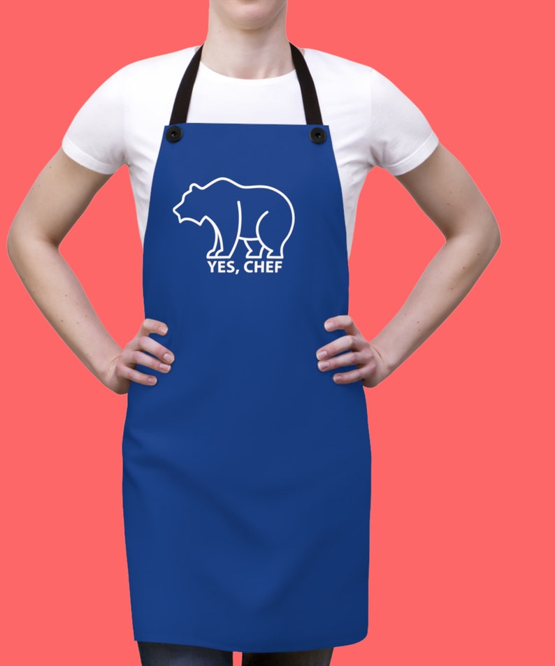 Yes, Chef | the Bear Minimalist TV Show Inspired Apron, Gift for Chef, Baking Apron, Mens Apron ...