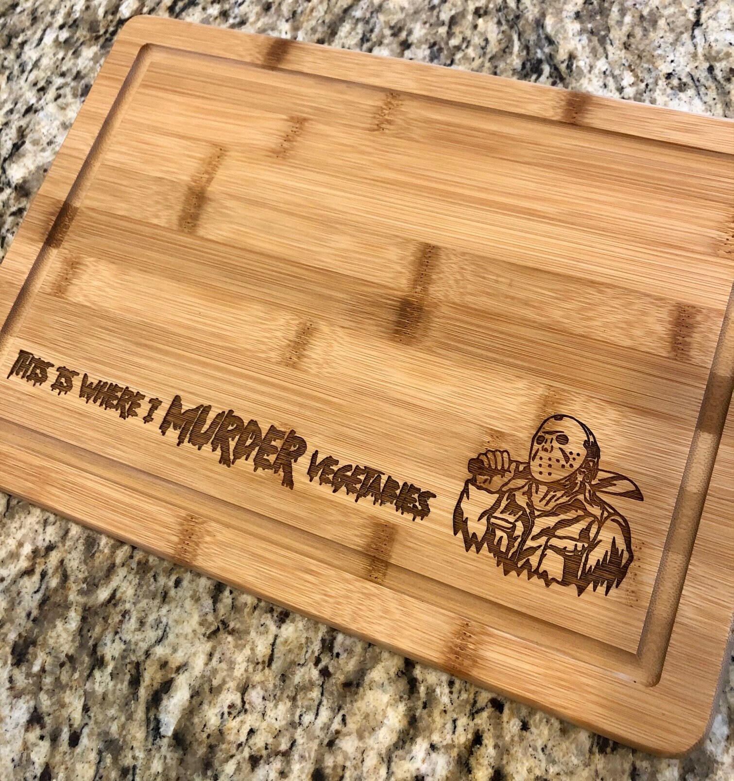 Friday the 13th Theme Jason Voorhees Cutting Board / Charcuterie Board ...
