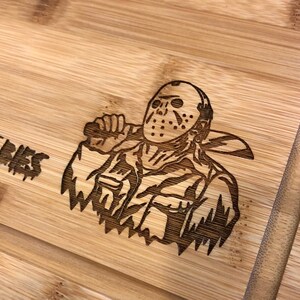 Friday the 13th Theme Jason Voorhees Cutting Board / Charcuterie Board ...