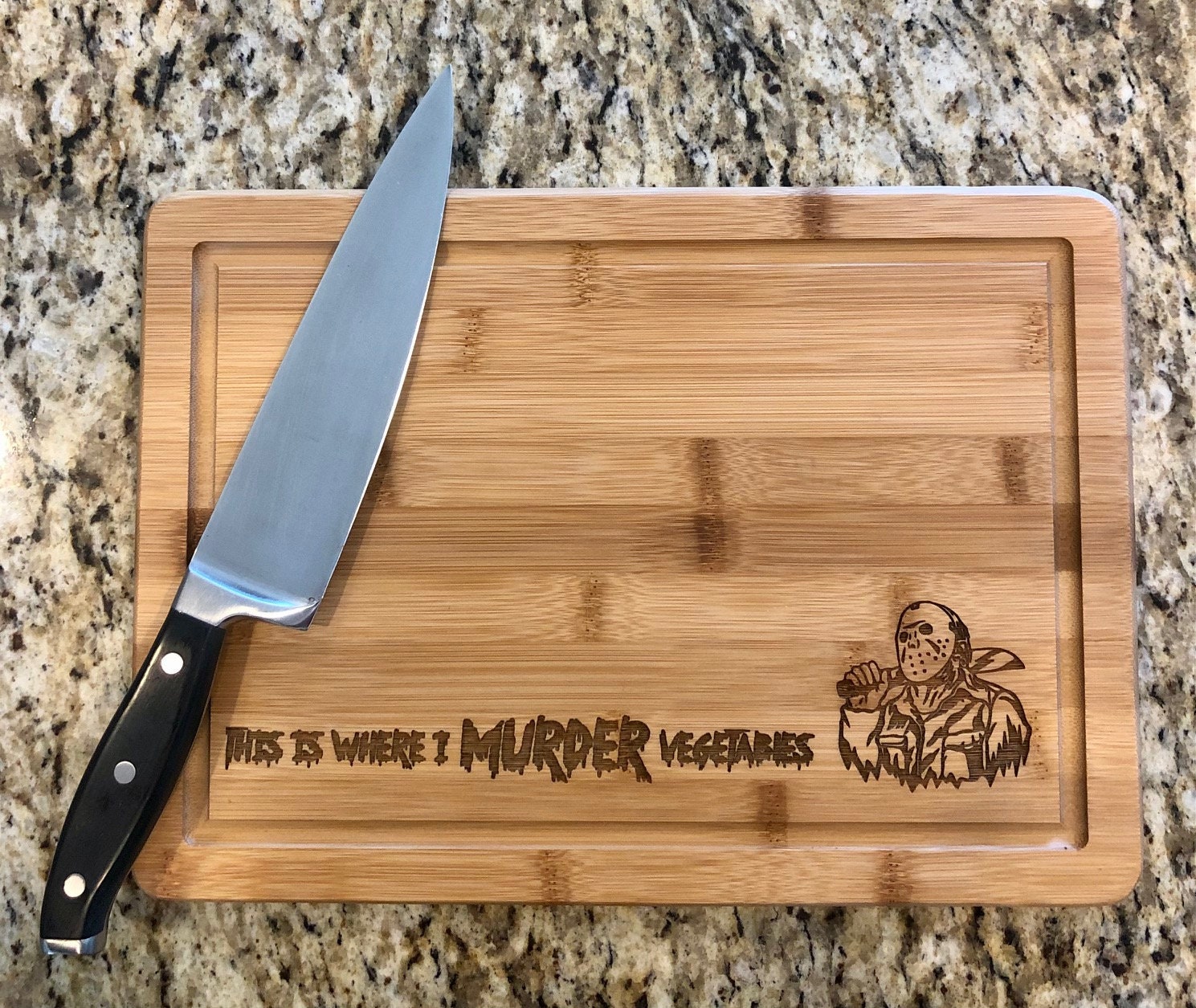 Friday the 13th Theme Jason Voorhees Cutting Board / Charcuterie Board ...