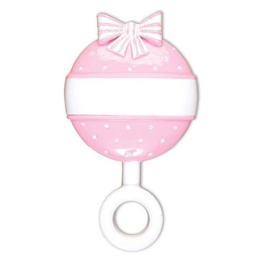 Baby's First Rattle - Pink - Etsy