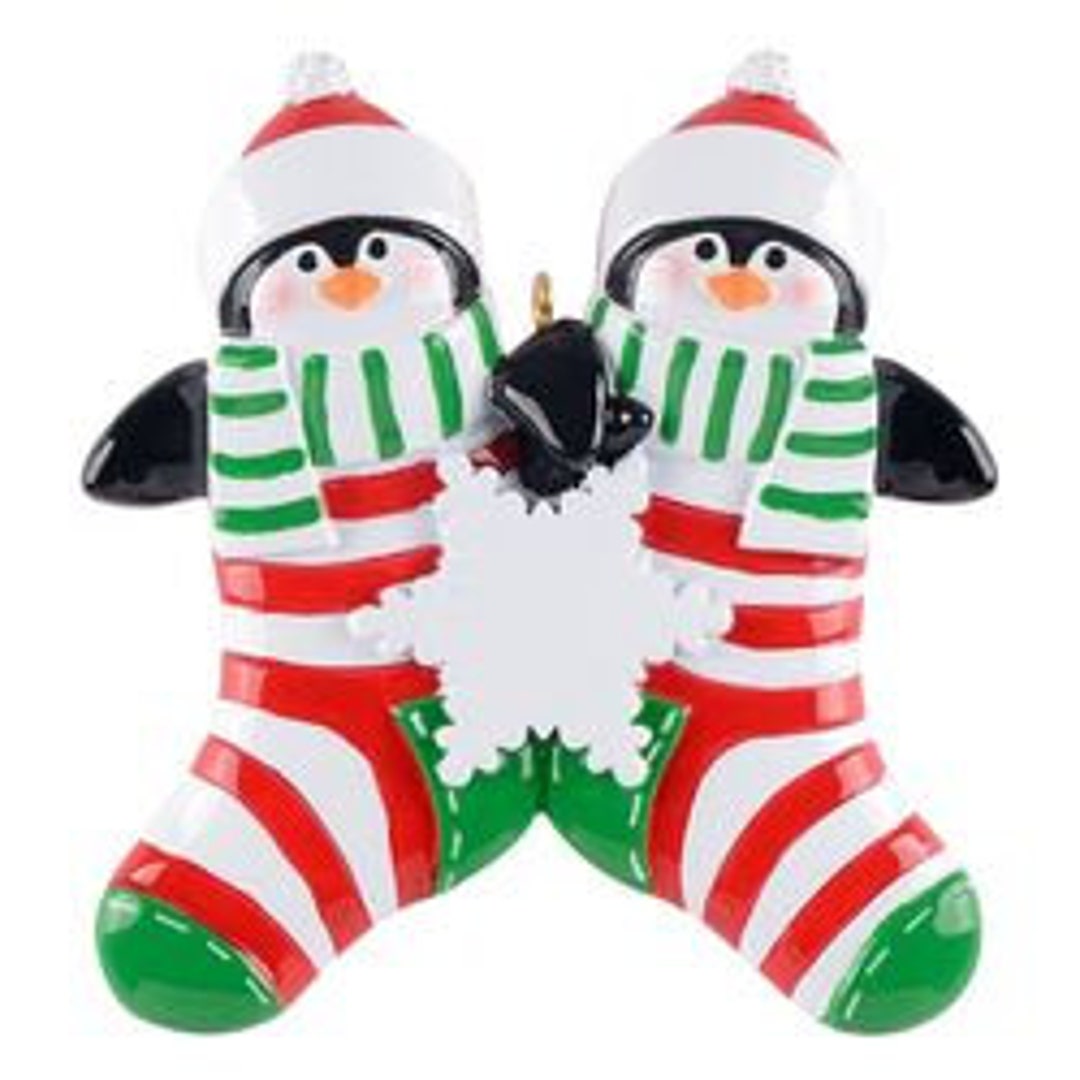 PENGUIN STOCKING FAMILY of 2 - Etsy