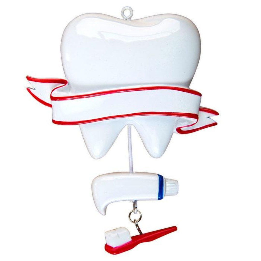 Dentist Tooth With Dangling Toothpaste & Brush Christmas Ornament - Etsy