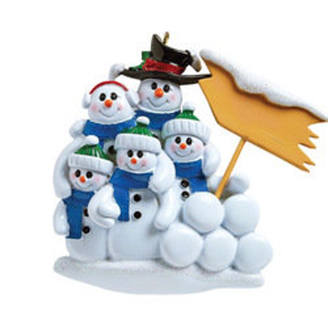 SNOWMAN SNOWBALL FAMILY of 5 - Etsy