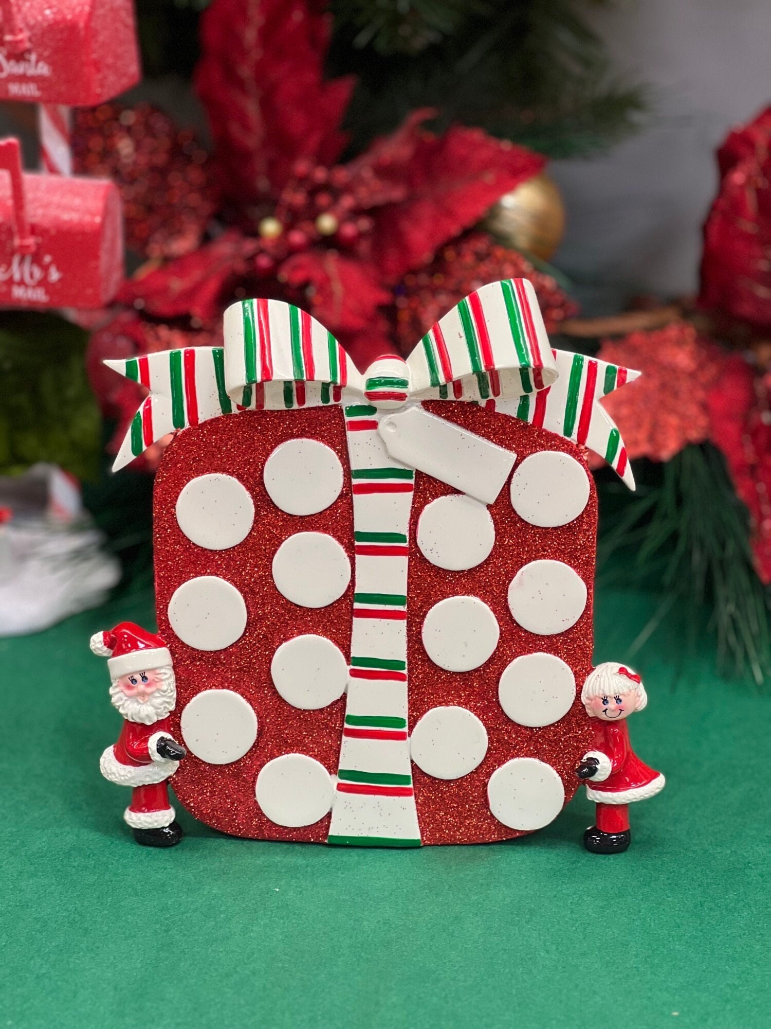 Big Present, Family of 14 Table Topper Christmas Ornaments - Etsy