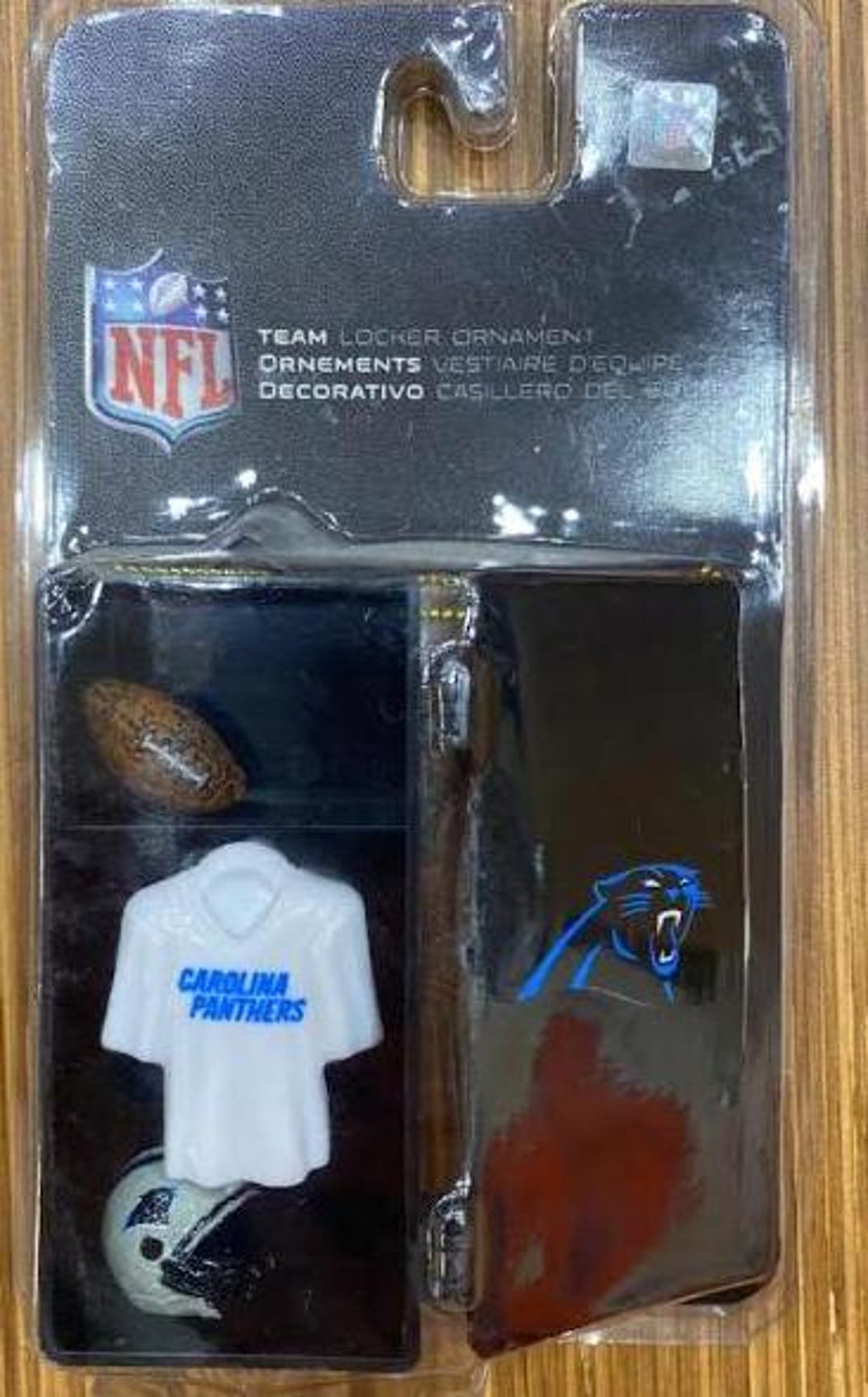 North Caroline Panthers Locker Room Personalized Glass Christmas ...