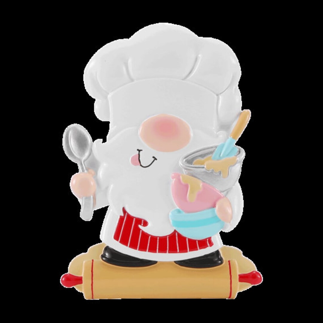 Gnome Cook Personalized Christmas Ornament - Etsy