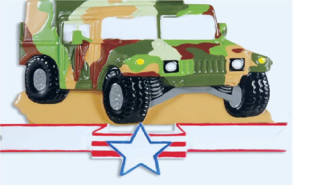 Armed Forces Humvee Personalized Christmas Ornament - Etsy