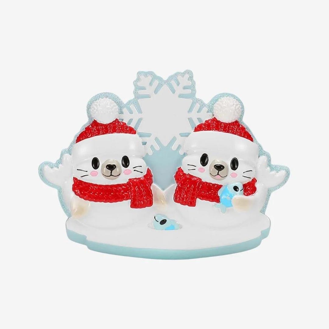 A Arctic Seal Family of 2 - Etsy