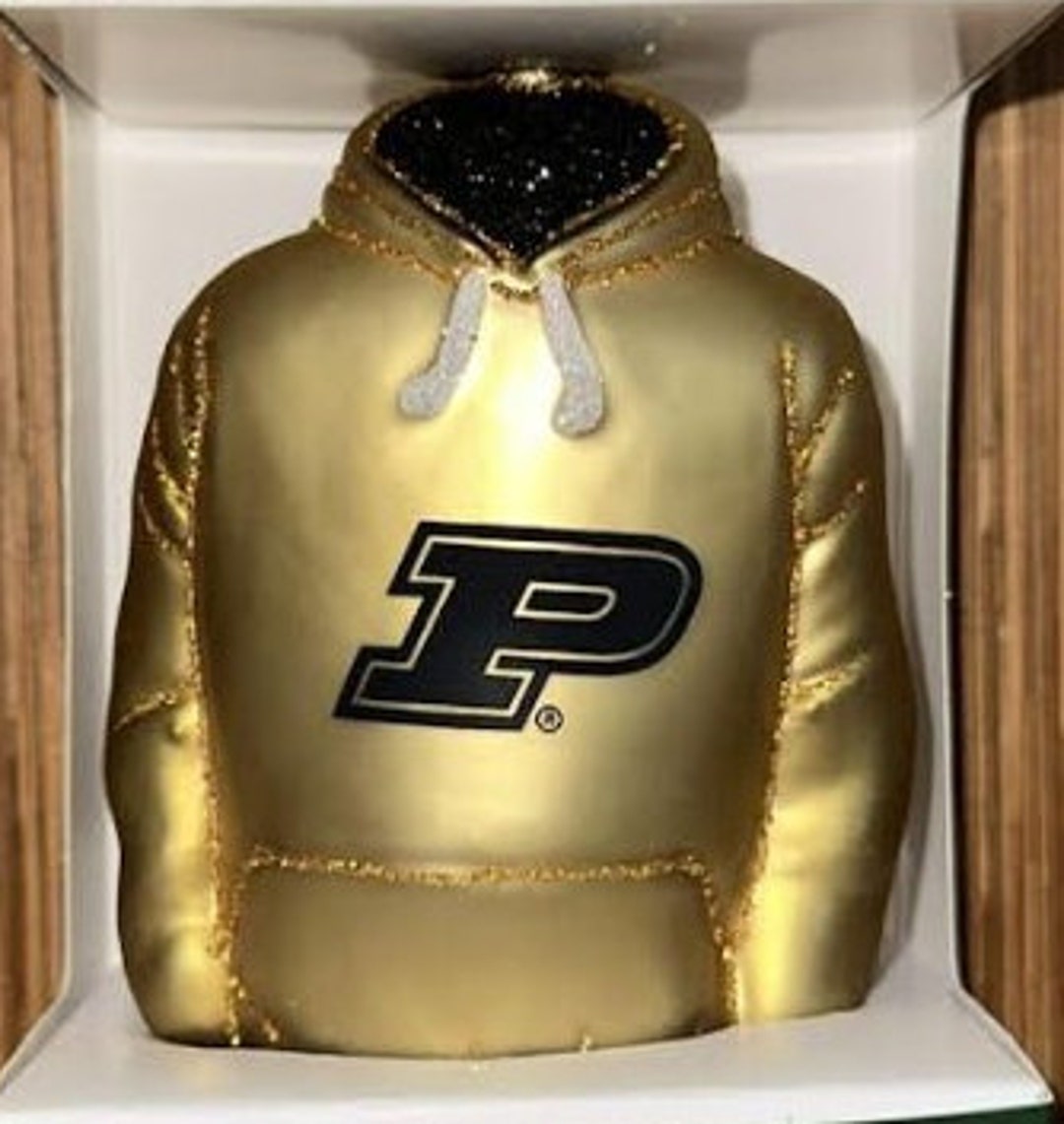 Purdue Hoodie Personalized Old World Glass Chrismas Ornament - Etsy