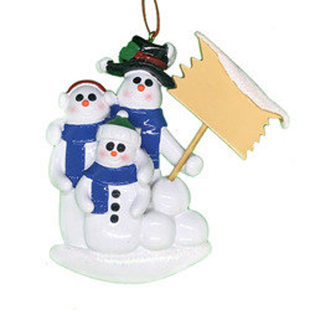 SNOWMAN SNOWBALL FAMILY of 3 - Etsy