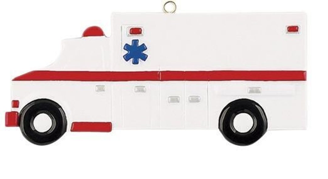 AMBULANCE Personalized Christmas Ornament - Etsy