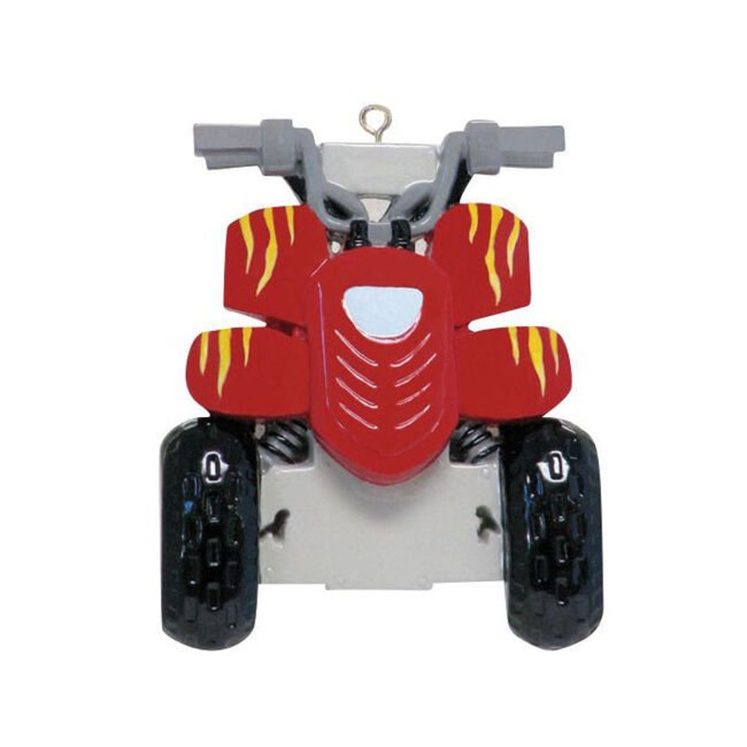 Red ATV Personalized Christmas Ornament - Etsy