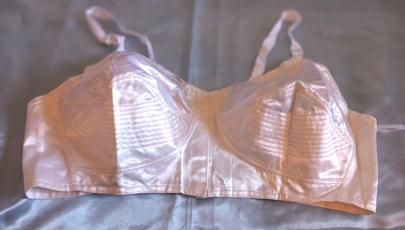 Bullet Bra Satin White Vintage Size 115B/C 40/41 Inch Bust - Etsy