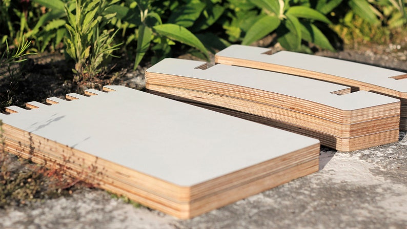 Torii Movable & Durable Wood Stool Requiring No Tools, Screws, or ...