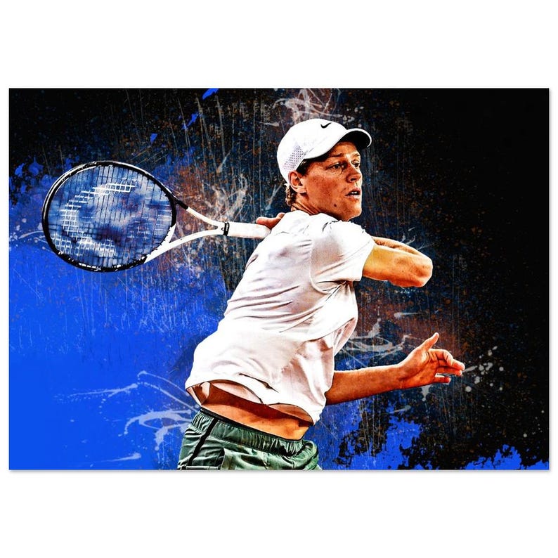 Jannik Sinner Original Art Poster - Etsy