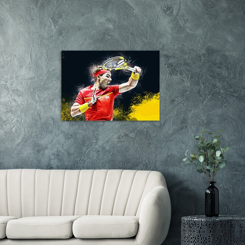Rafa Nadal Original Art Poster Poster / Canvas - Etsy